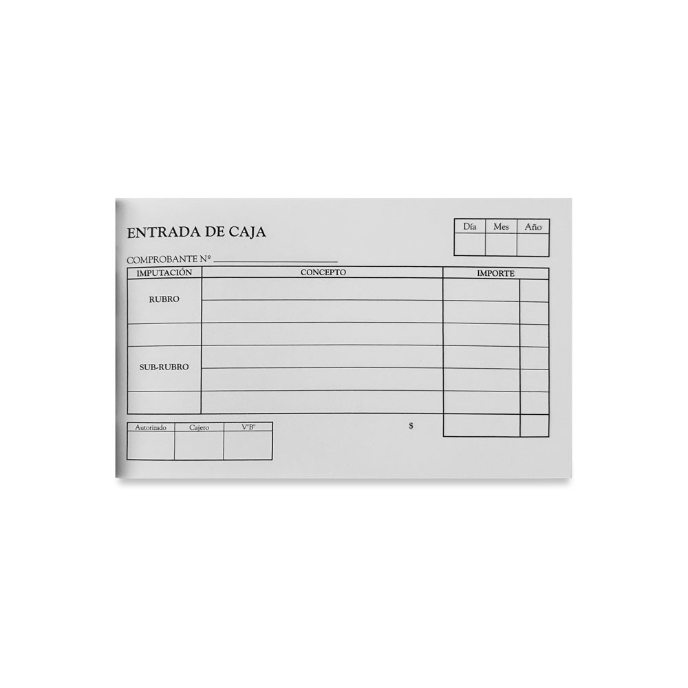 FORM.3454 ENTRADA DE CAJA